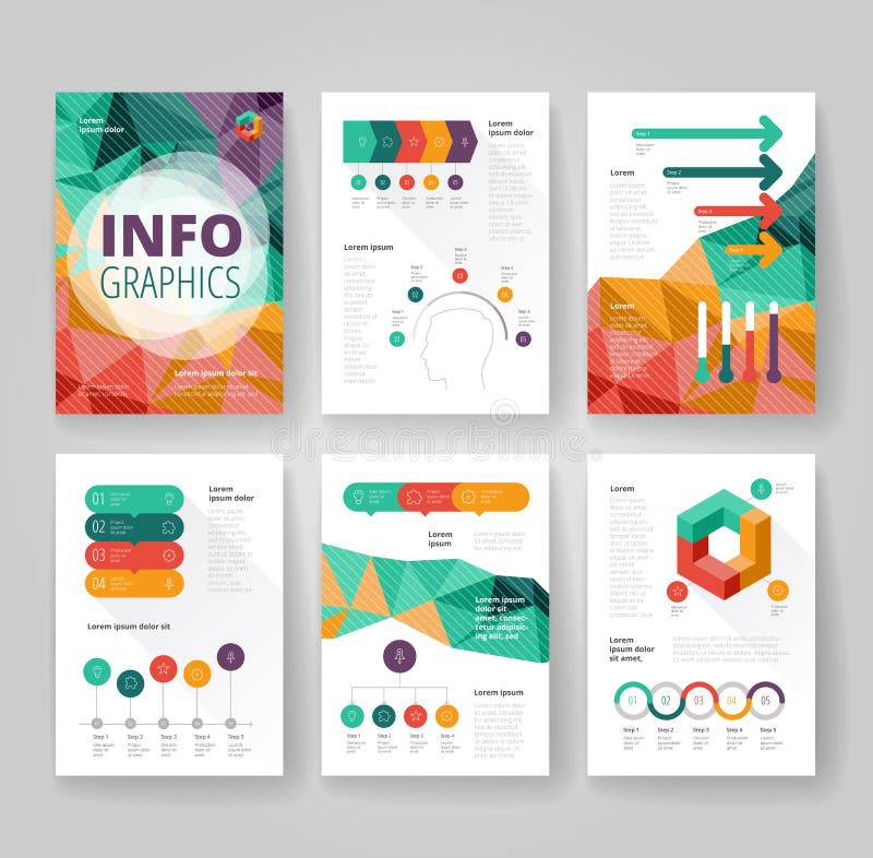 Calibre De Brochure D'affaires Avec L'infographics Illustration de ...