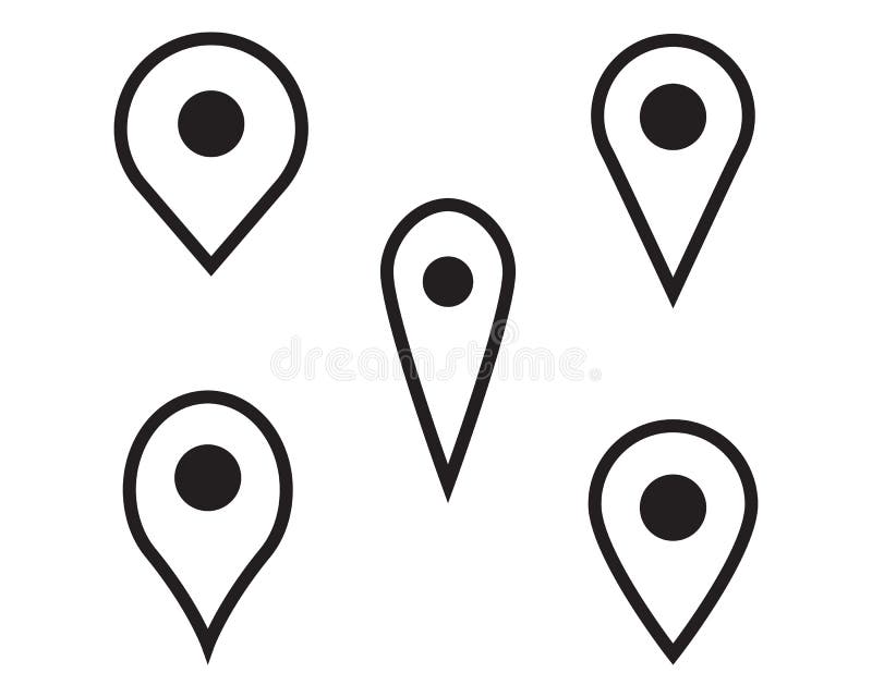 Calibre De Logo De Point D'emplacement Illustration de Vecteur ...