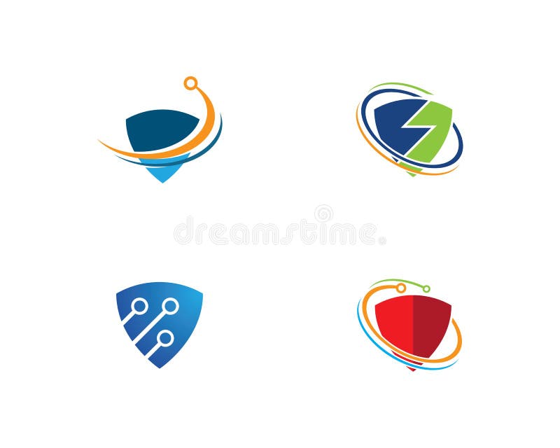 Calibre De Logo De Symbole De Bouclier Illustration de Vecteur ...