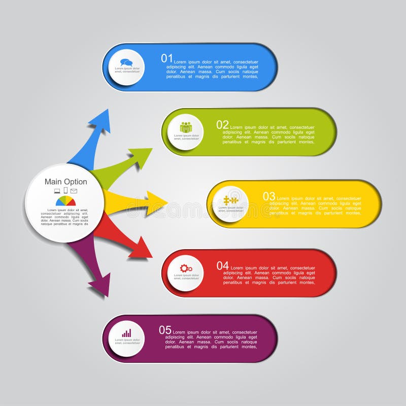 Infographics De Processus De Vecteur De Mindmap D'arbre Illustration de ...