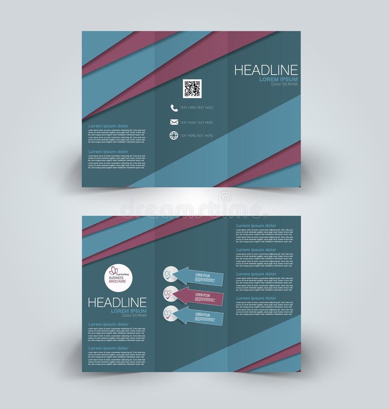 Calibre Haut De Conception De Moquerie De Brochure Illustration de ...