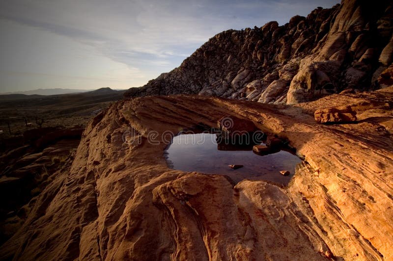 Calico Basin stock photo. Image of basin, water, rock - 12947312