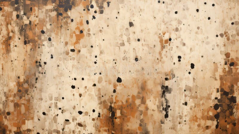 Calico Texture: an Explosive Abstract Painting with Rusty Black Dots ...