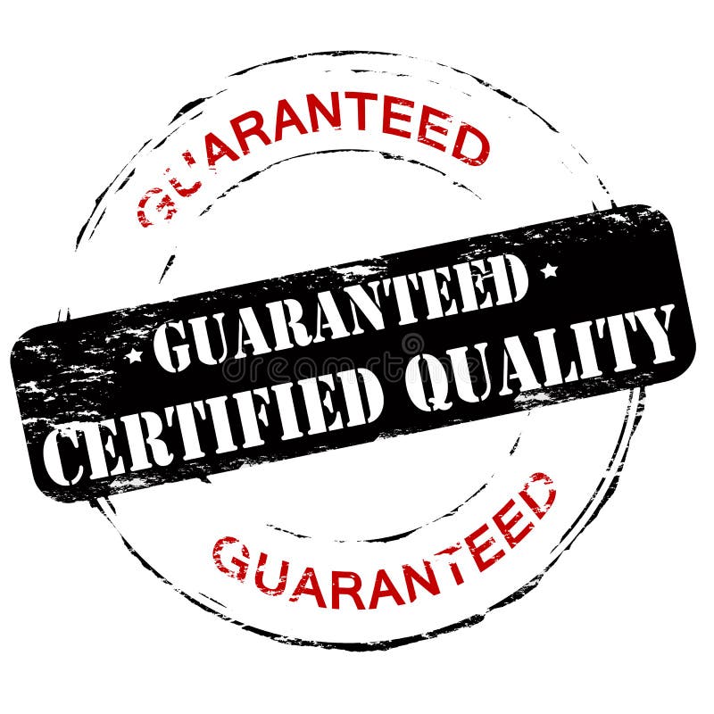 Calidad certificada stock de ilustración. Ilustración de atributo ...
