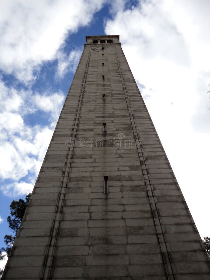 California Campanile Clock Tower, the Sather Tower Stock Image - Image ...