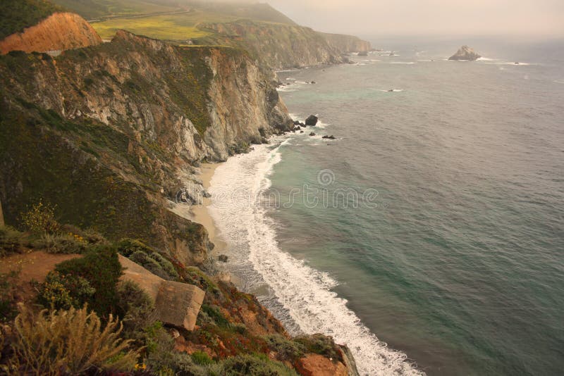 California Coastline stock photo. Image of breaking, coastline - 20192182