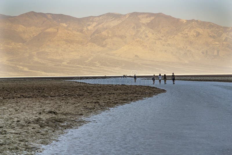 California, Death Valley, Bad Water Stock Image - Image of national ...