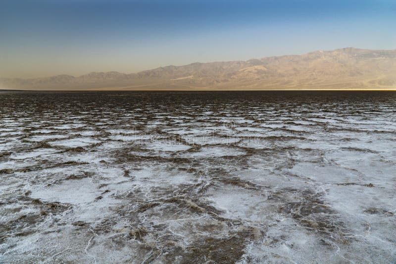 California, Death Valley, Bad Water Stock Image - Image of flat, scenic ...