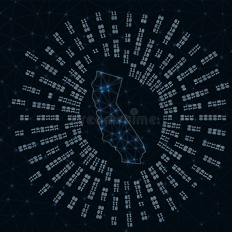 California New Car Digital Registration Plate Vector Stock Vector ...