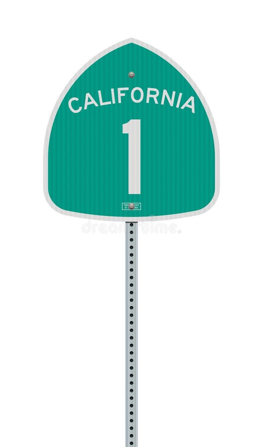 California State Highway Road Sign Stock Vector - Illustration of ...