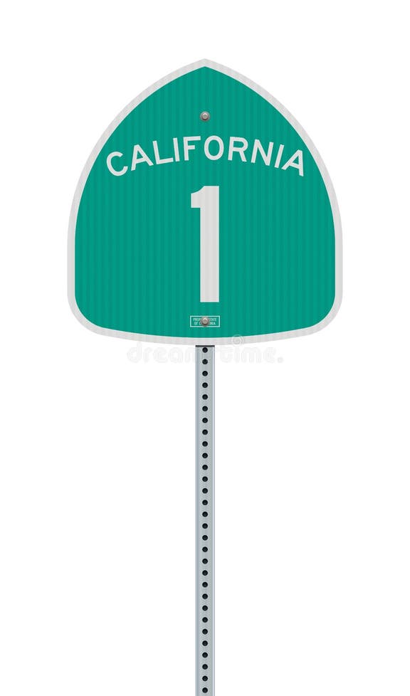 California State Highway Road Sign Stock Vector - Illustration of ...