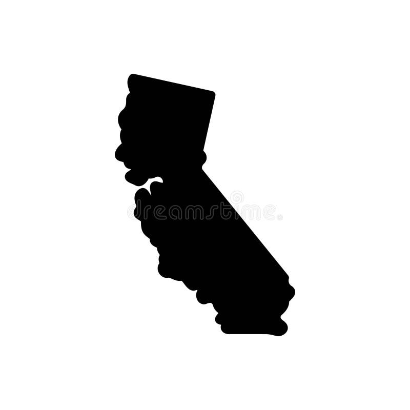 Black Solid Icon for California, Country and Map Stock Vector ...