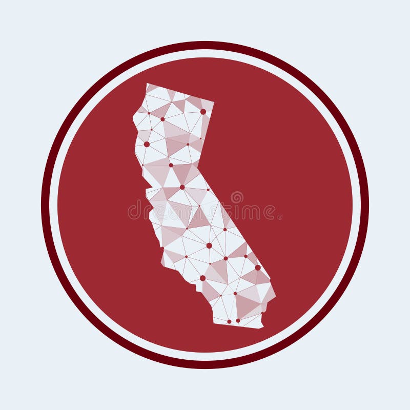 California Map Icon. Vector Illustration Stock Vector - Illustration of ...