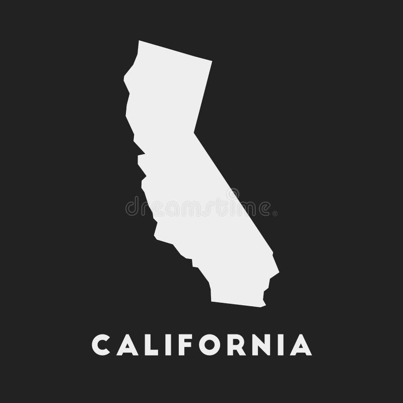 California Map Icon. Vector Illustration Stock Vector - Illustration of ...