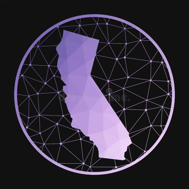 California Map Icon. Vector Illustration Stock Vector - Illustration of ...