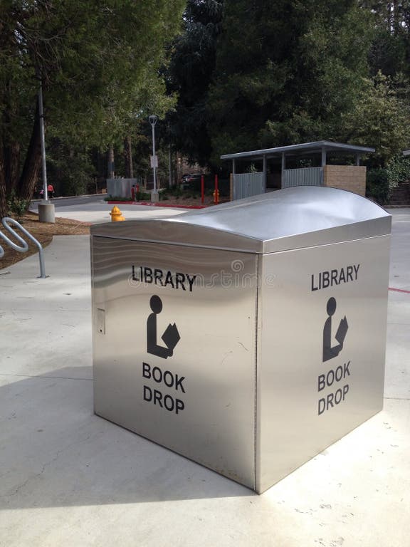 California Library Book Drop Box Editorial Image - Image of tool ...