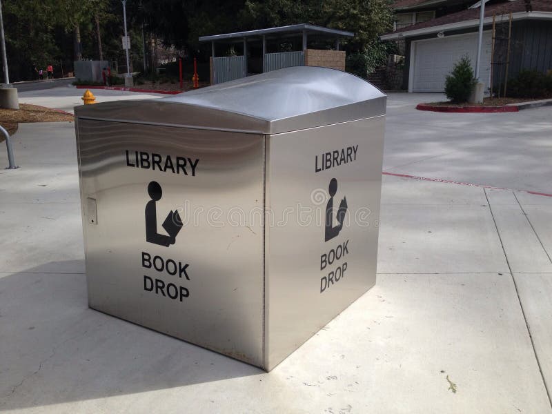 California Library Book Drop Box Editorial Stock Image - Image of ...