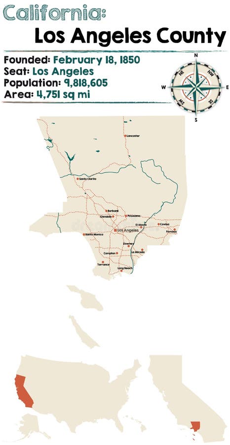 1+ Los angeles county map Free Stock Photos - StockFreeImages