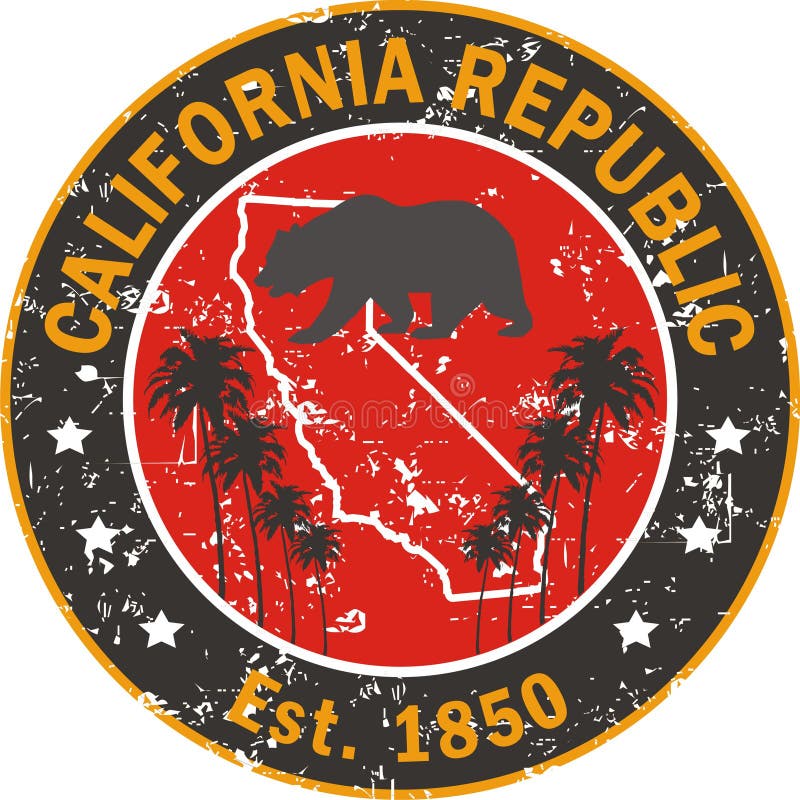 California Love T-shirt Application Stock Vector - Illustration of ...