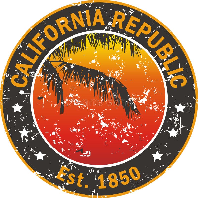 California Love T-shirt Application Stock Illustration - Illustration ...