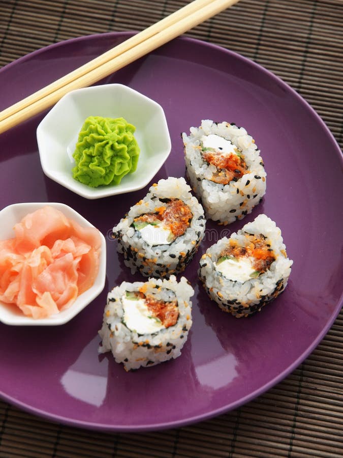 California Maki Sushi Rolls Stock Photo - Image of rice, avocado: 69639184