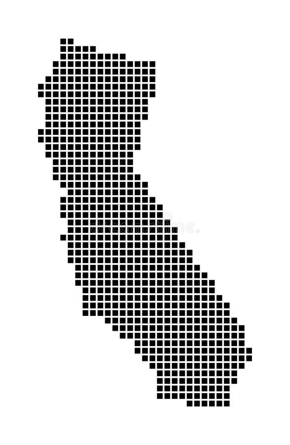 Pixel Map California Stock Illustrations – 80 Pixel Map California ...