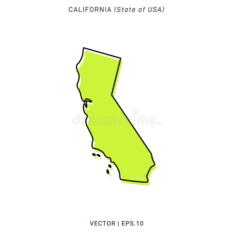 california geography map template