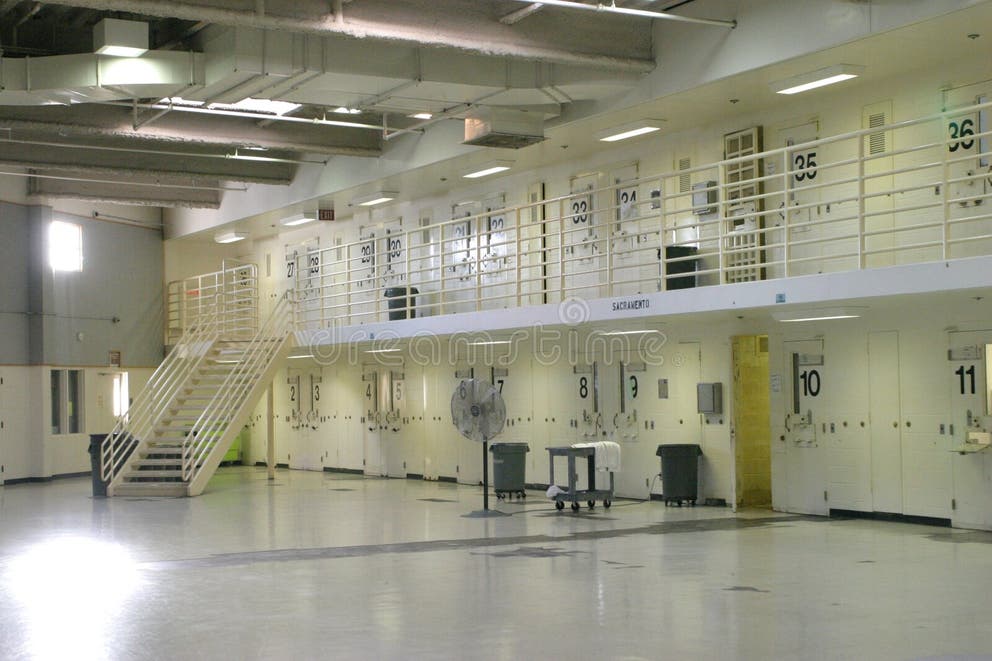 Interior of modern prison editorial stock image. Image of cells - 274788284