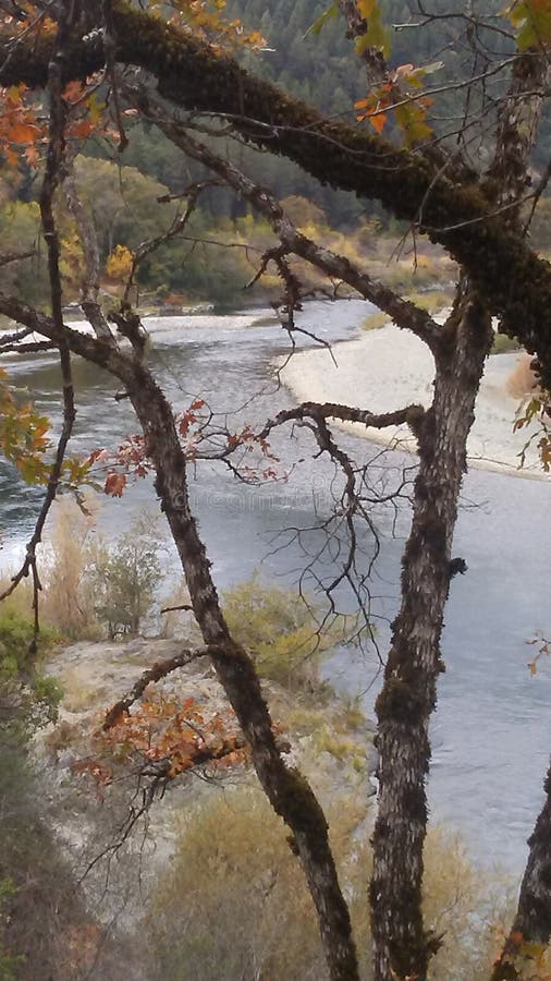 California River Rising High in Fall Stock Image - Image of rising ...