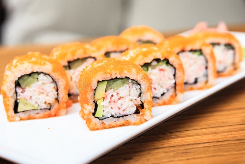 California roll set stock photo. Image of appetizer - 108229180