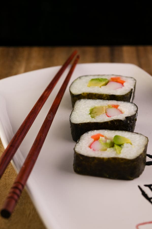 California Rolls stock image. Image of california, studio - 6572213
