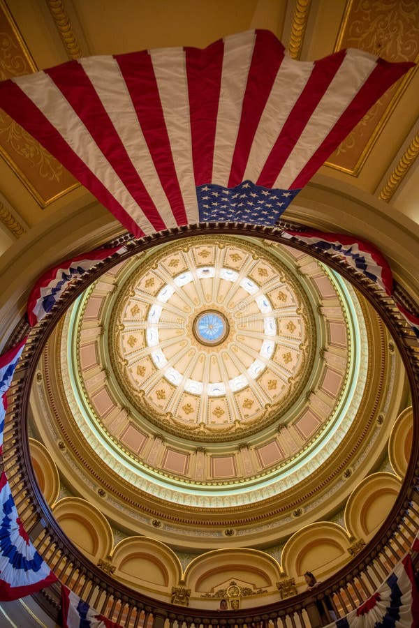 California State Capitol Rotunda Stock Image - Image of interior ...