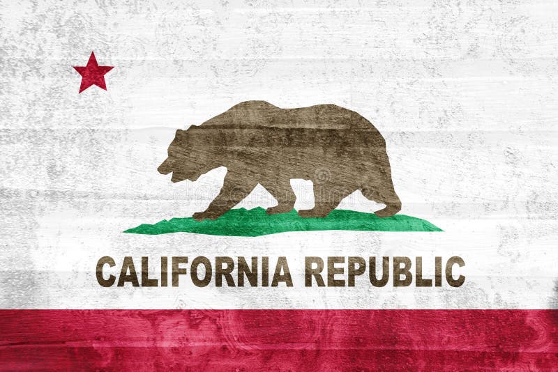 California State Flag stock illustration. Illustration of metal - 203223912
