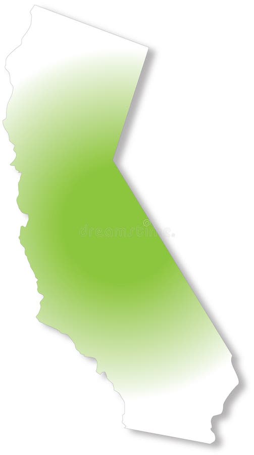 California state map stock illustration. Illustration of california ...