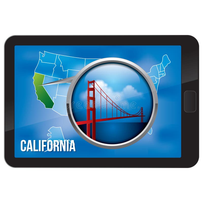 California State Map. Vector Illustration Decorative Design Stock ...