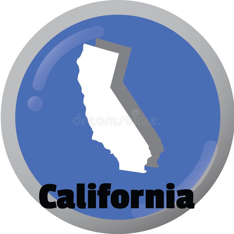 California State Map. Vector Illustration Decorative Design Stock ...