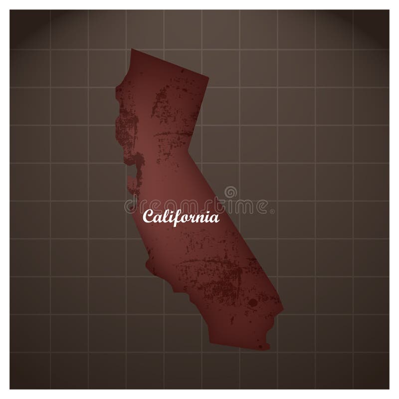California State Map. Vector Illustration Decorative Design Stock ...