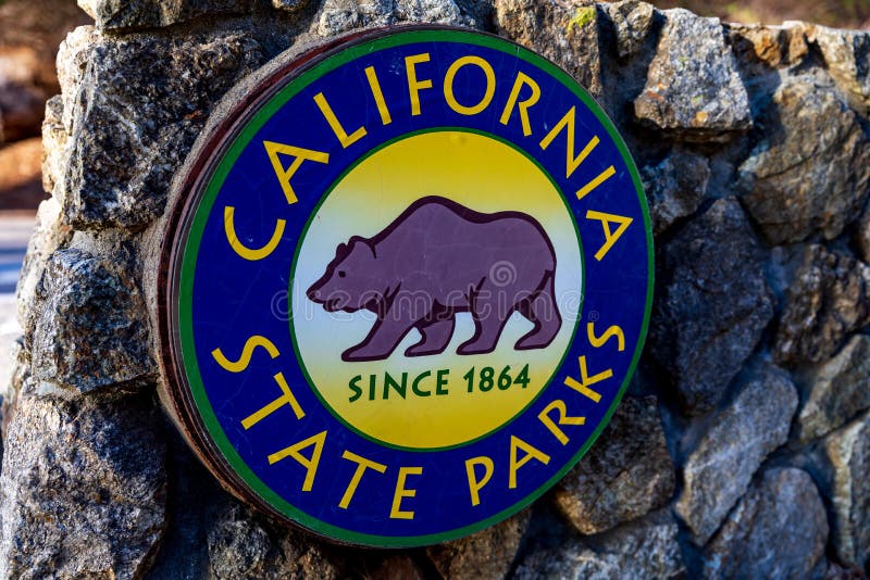 California State Park editorial stock image. Image of roadsign - 188551264
