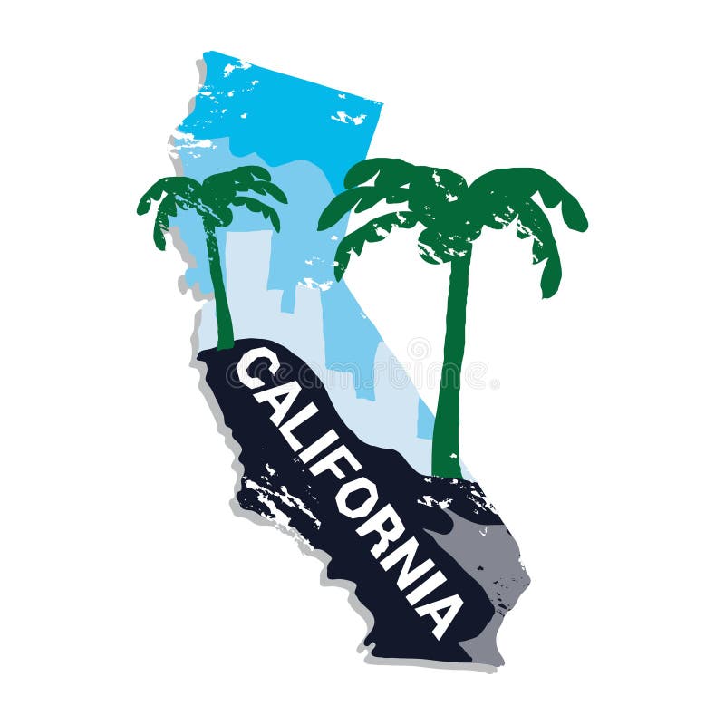 California State. Vector Illustration Decorative Design Stock Vector ...