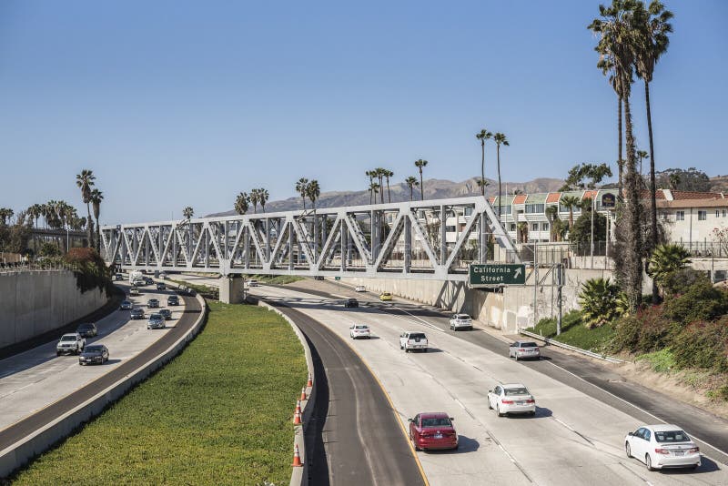 California Street Exit of the Highway 101 Editorial Photo - Image of ...