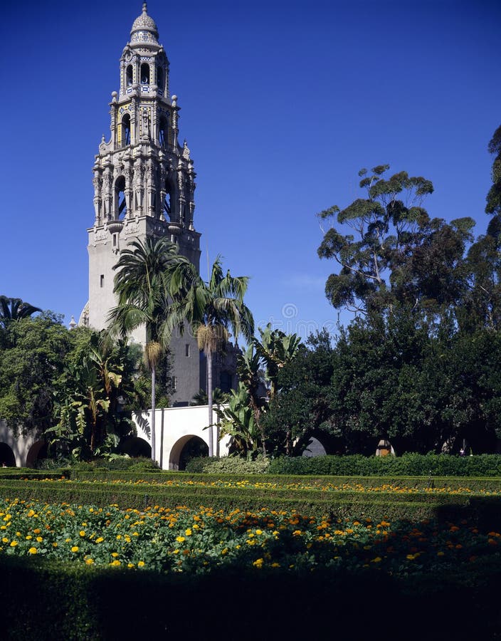 California Tower stock photo. Image of garden, balboa - 18763530