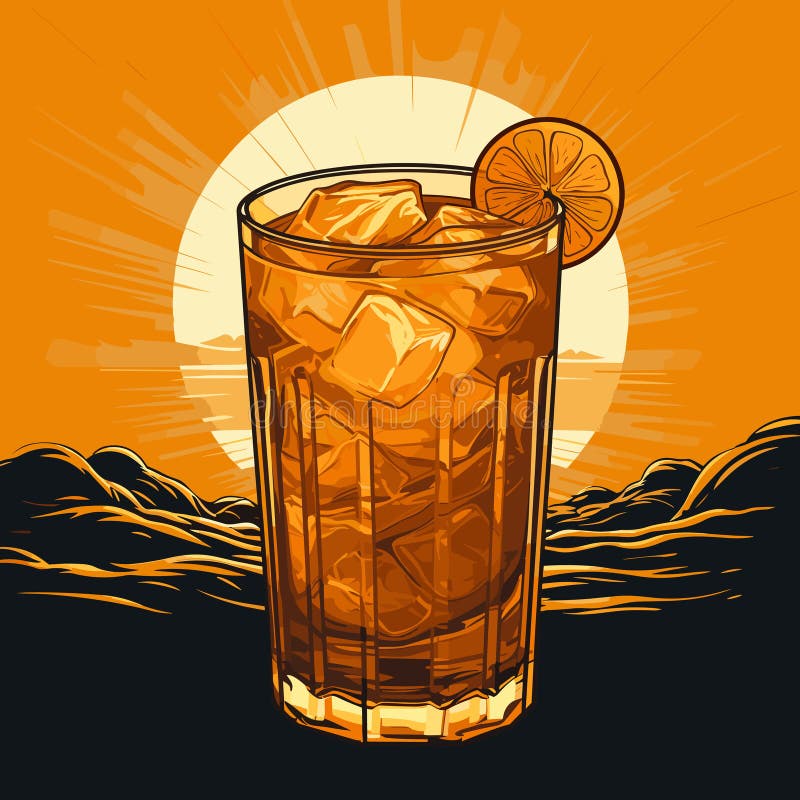 Californication Cocktail Hand-drawn Comic Illustration. Californication ...