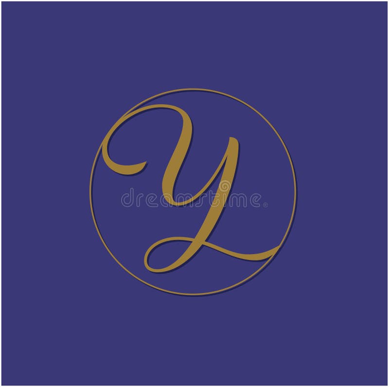 Caligrafía Dorada Y Icono. Icono De Marca Y Ilustración del Vector ...