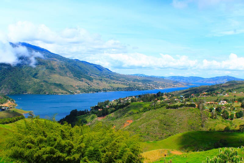 Calima Lake stock photo. Image of cauca, late, lake, landscapes - 52360700