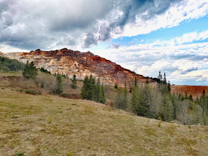 Calimani Mountains stock photo. Image of geologic, sulfur - 220588122