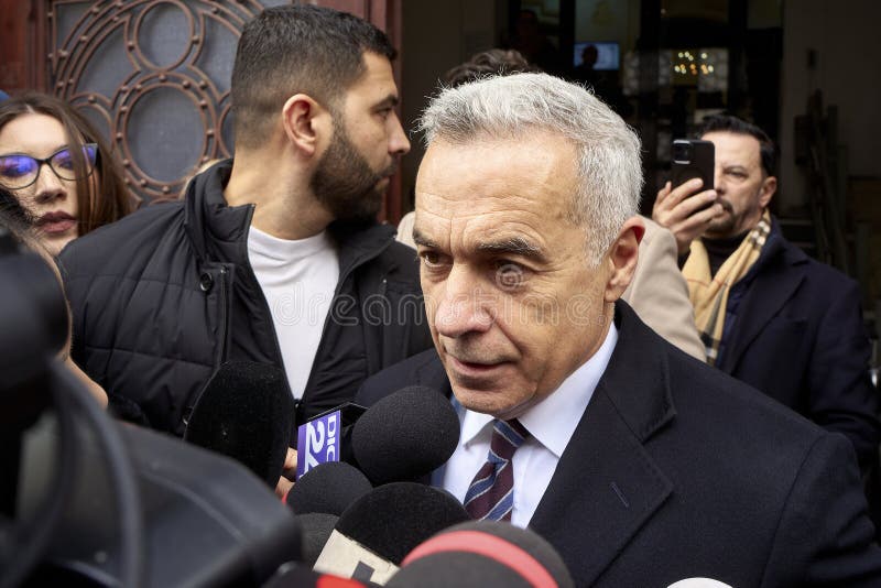 BUCHAREST, ROMANIA - Calin Georgescu Leaves The District 1 Courthouse ...