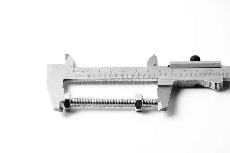 Caliper and bolt stock image. Image of plan, caliper - 62634273