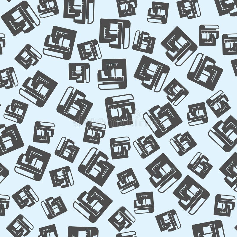 Caliper and House Design Plan Solid Seamless Pattern, Architect Studio ...