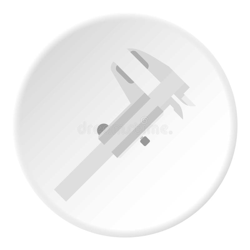 Caliper icon, flat style stock illustration. Illustration of accuracy ...