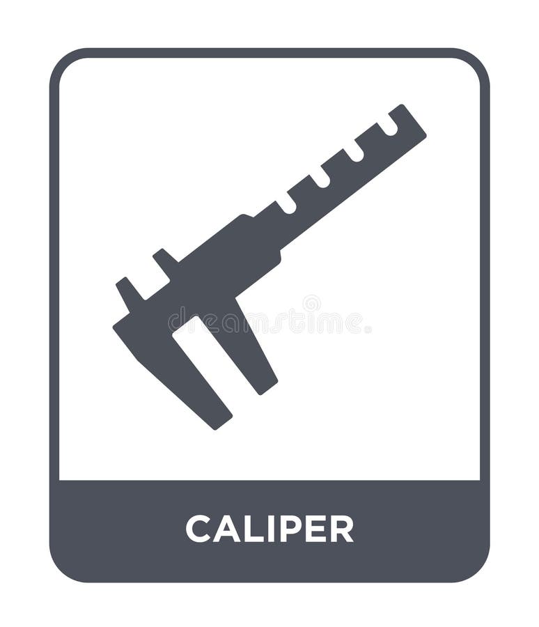 Caliper Icon in Trendy Design Style. Caliper Icon Isolated on White ...